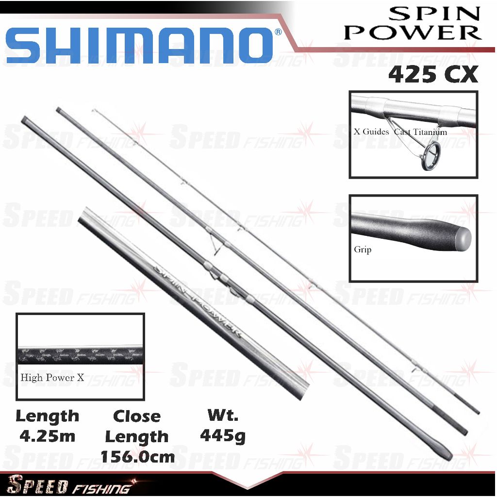 Jual Joran Pancing Shimano Spin Power 425 BX CX 2020 Joran Surf Pasiran | Shopee Indonesia