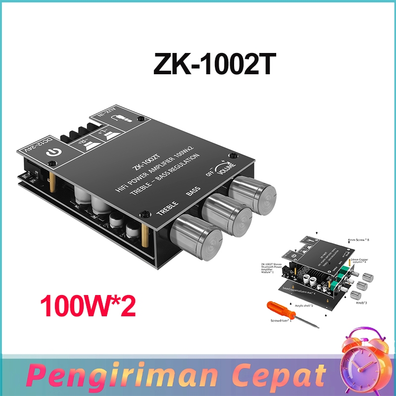 Jual ZK-1002T Modul Penguat Audio Bluetooth, Penguat Audio, Efek Stereo ...