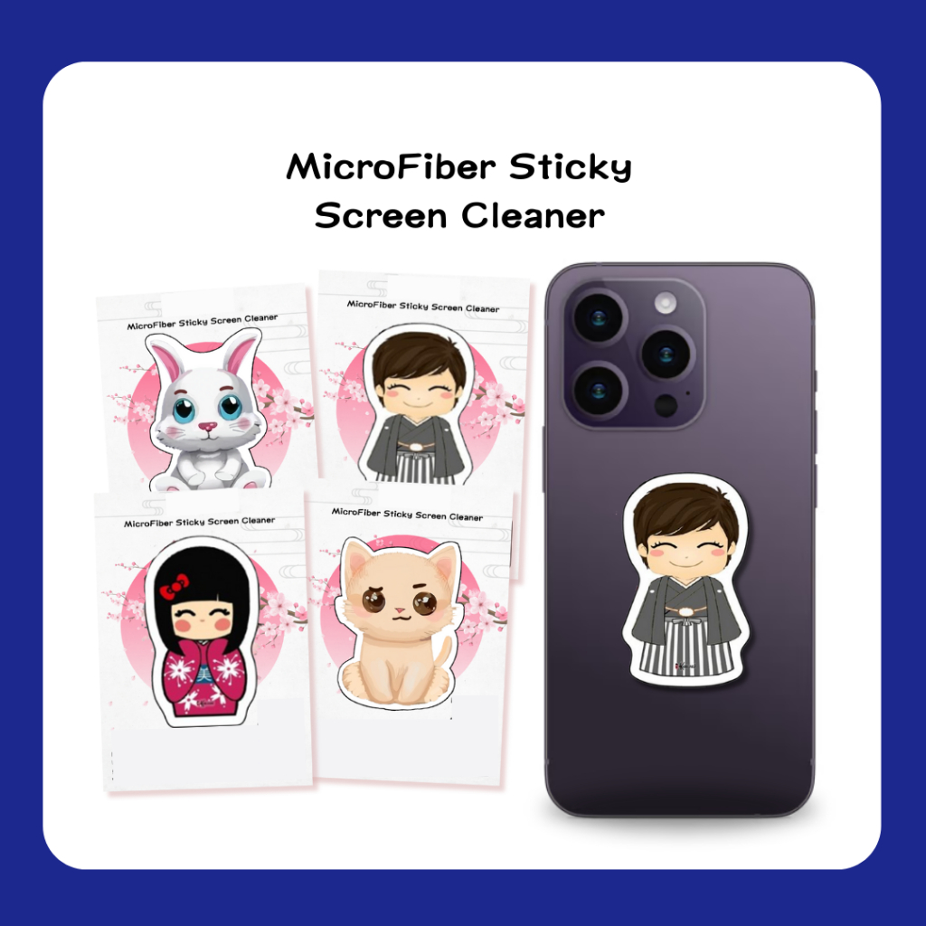 Jual iKawai Sticky Screen Cleaner Microfiber Lap Kain LCD Handphone ...