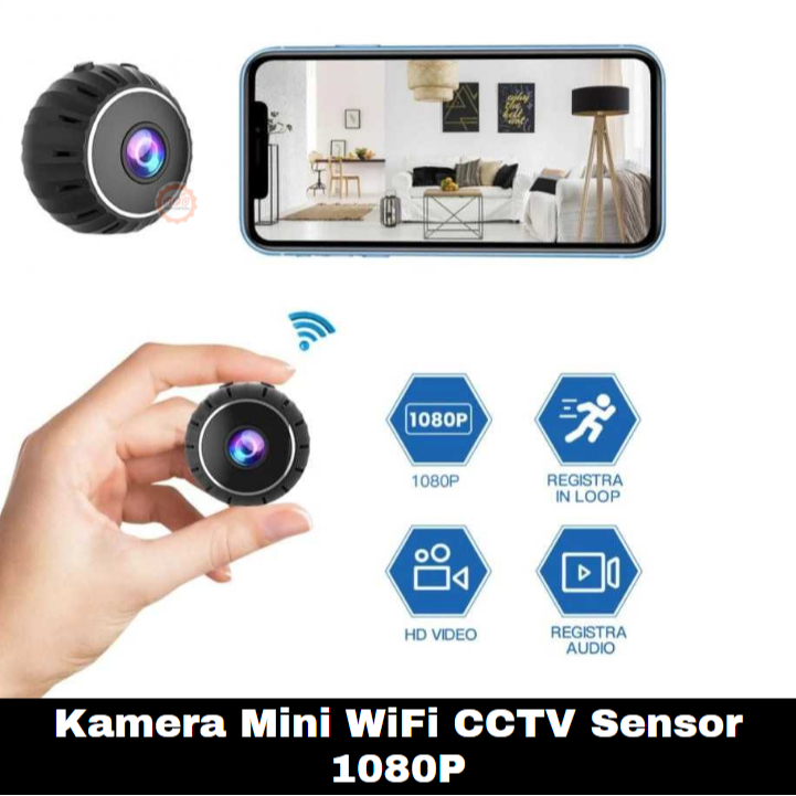 Jual Mini WiFi IP Camera CCTV IR Sensor 1080P | Shopee Indonesia