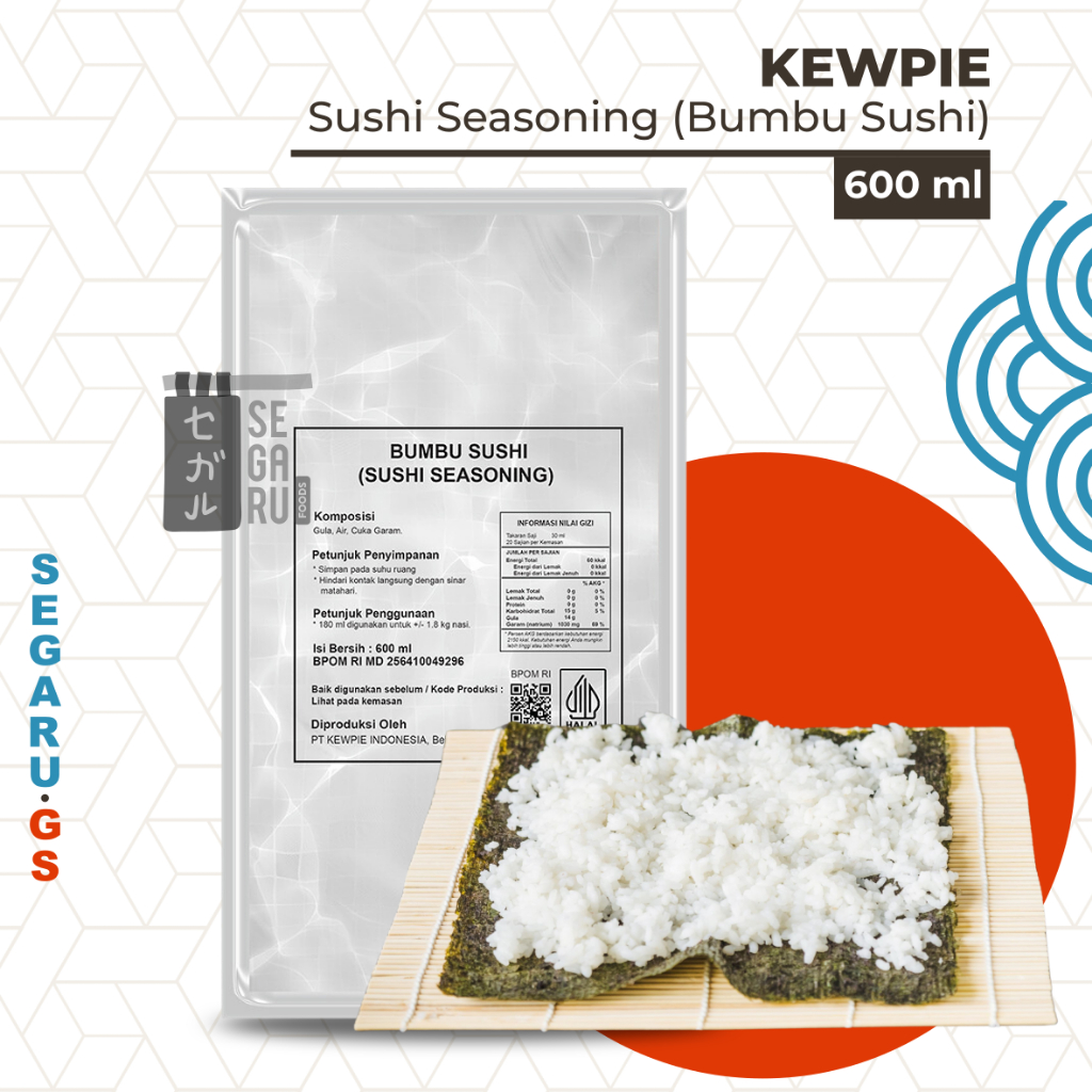 Jual Kewpie Sushi Seasoning | Bumbu Sushi Vinegar | Cuka Sushi Halal ...