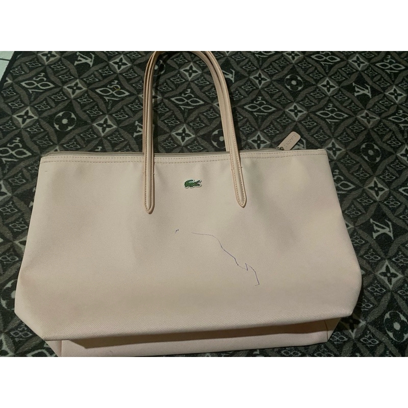 Jual Preloved original lacoste soft pink totebag | Shopee Indonesia
