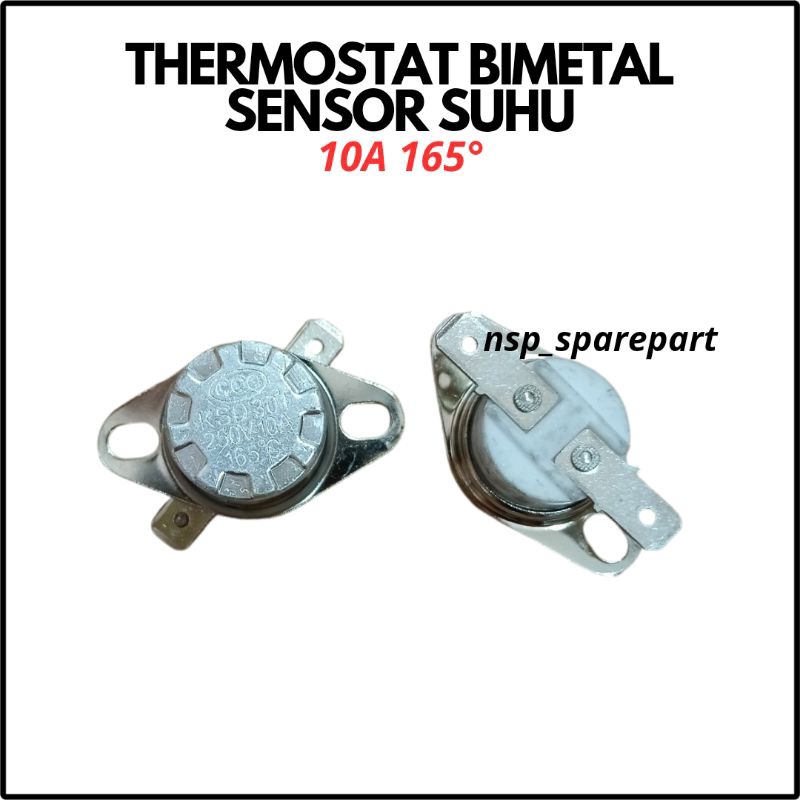 Jual THERMOSTAT BIMETAL SENSOR SUHU 10A 165° THERMOSTAT | Shopee Indonesia