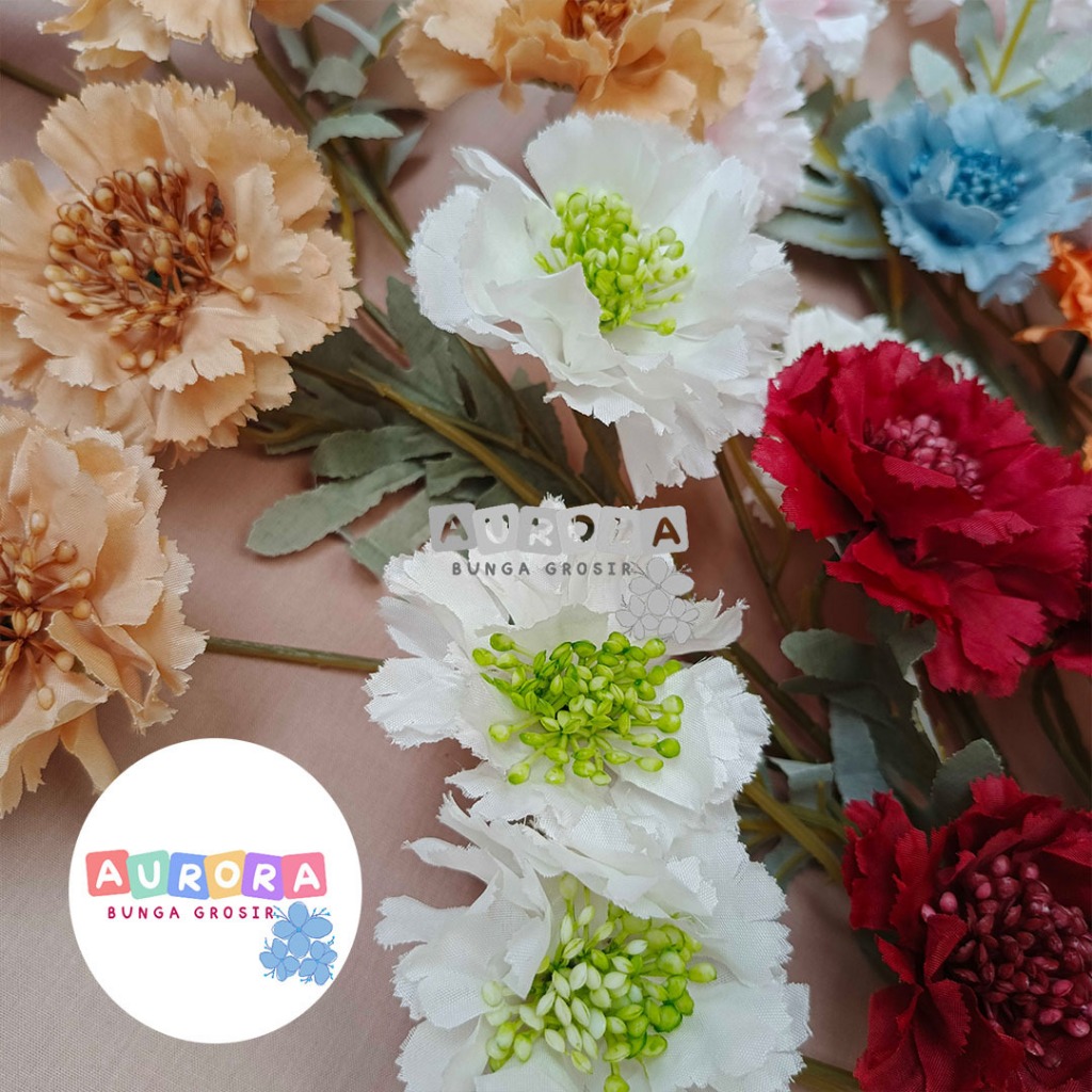 Jual Artifical Scabiosa K4 Premium Artificial Flower Bunga Palsu ...