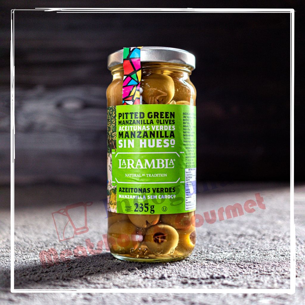 Jual La Rambla Larambla Pitted Green Manzanilla Olives Buah Zaitun ...