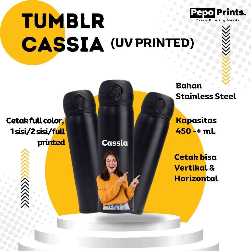 Jual Pepo - Tumbler Cassia [UV Printed] Custom | Shopee Indonesia