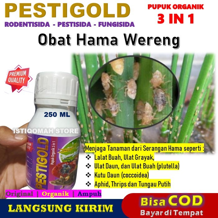 Jual Obat Semprot Hama Wereng Padi PESTIGOLD 250ML Pestisida Organik ...
