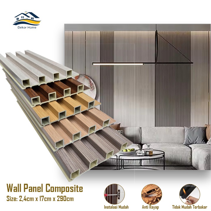 Jual Wood Panel WPC / Wall Panel PVC / Woodpanel Wallpanel Kisi Kisi Kayu / Panel Dinding Motif ...