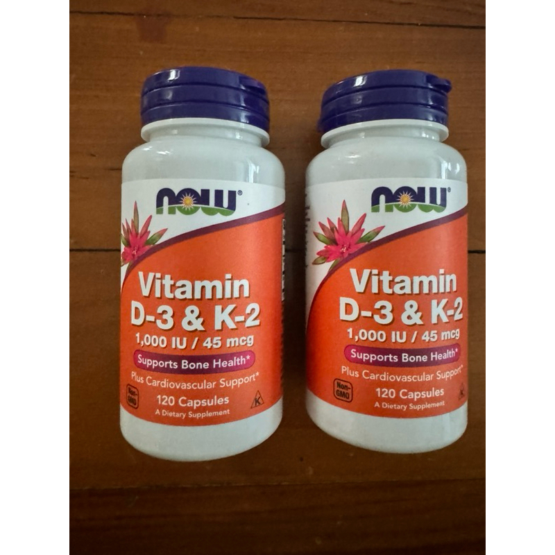 Jual Now Foods Vitamin D3 & K2 1000 IU 120 Capsules | Shopee Indonesia