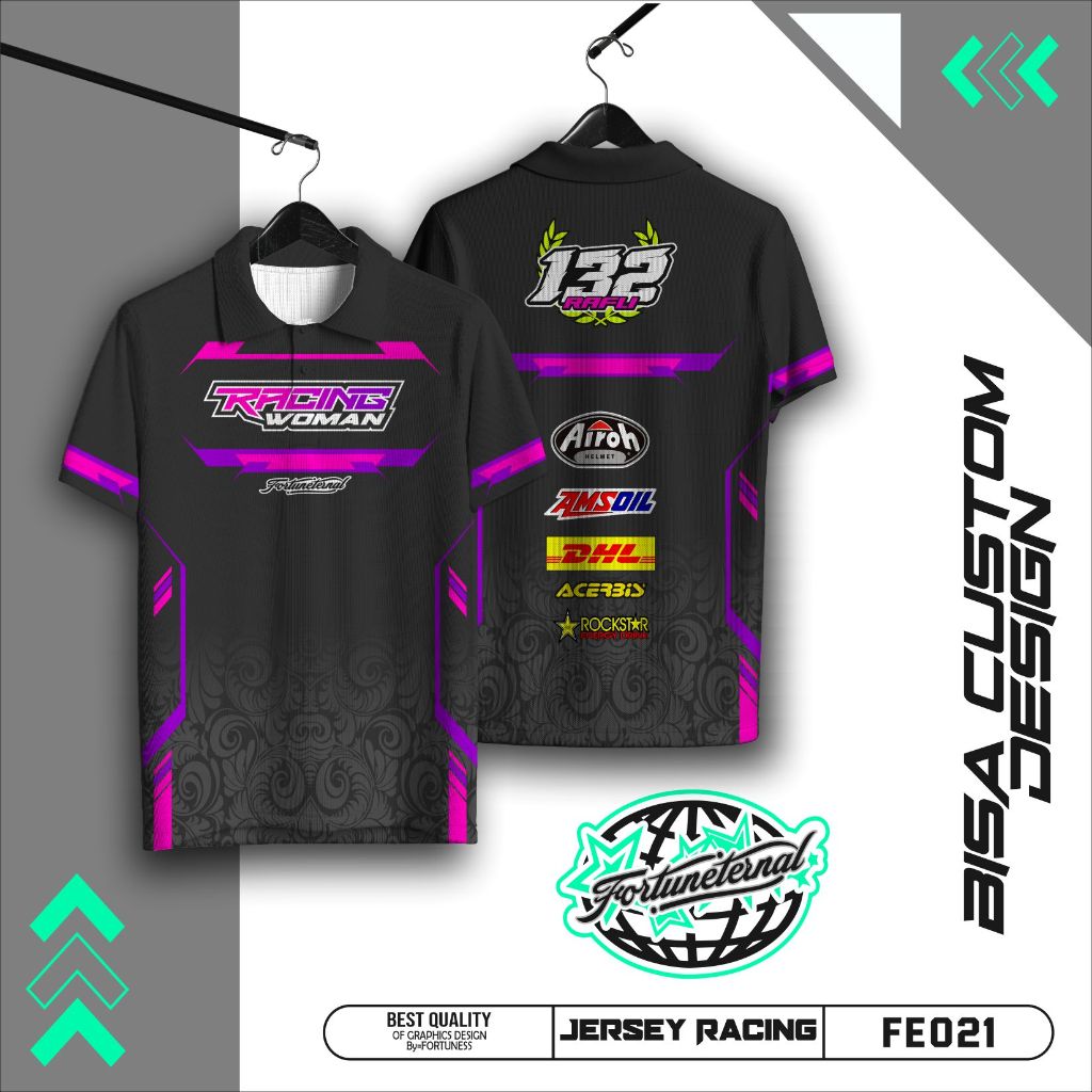 Jual FE021 Baju Jersey Racing Custom Desain Kaos Racing Free Ubah ...