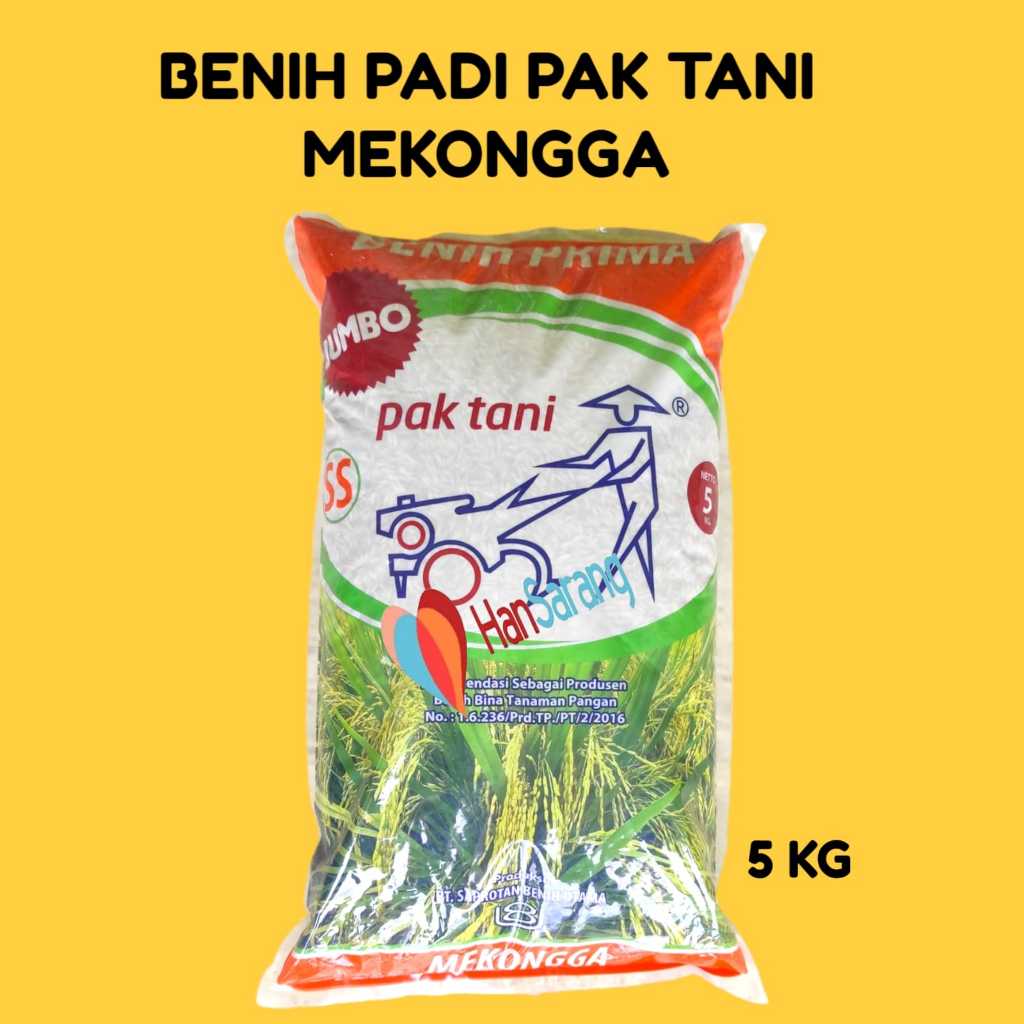 Jual Benih Padi mekonga Saprotan Utama 5kg Pak Tani MEKONGGA Bibit Jumbo Unggul | Shopee Indonesia