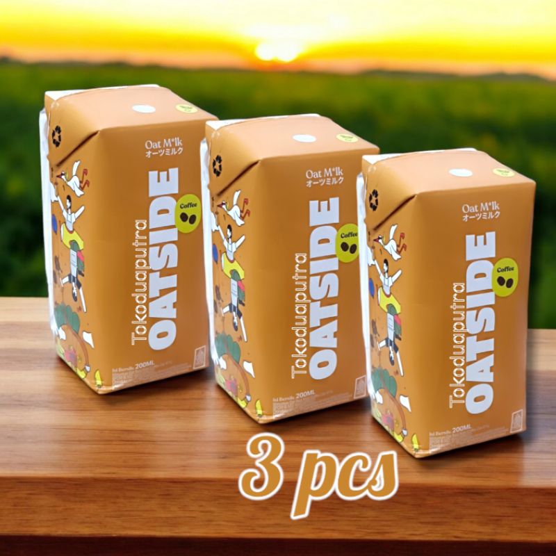 Jual Oatside Coffee Uht Oat Milk 200 ml X 3 pcs / Oatside Coffee 200 ml ...