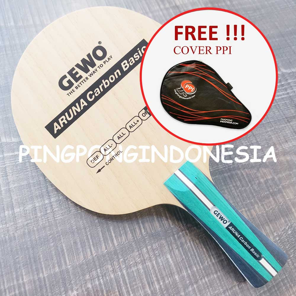 Jual Gewo Aruna Carbon Basic - Kayu Pingpong Blade Tenis Meja Bet Bat Offensive | Shopee Indonesia