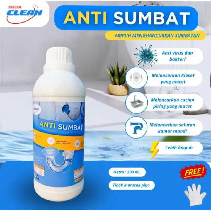 Jual Anti Sumbat Air Pipa Wc Saluran Cuci Piring Yang Macet 500 ML ...