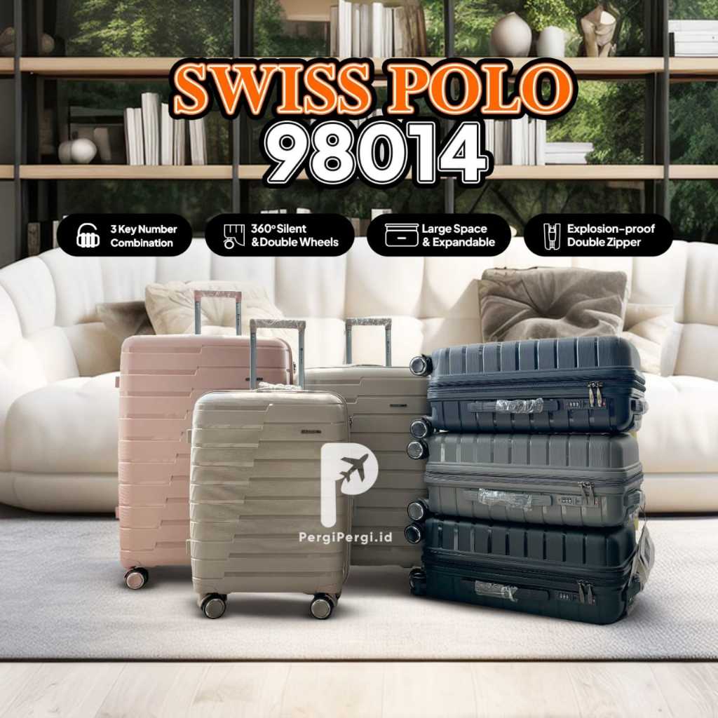 Jual Koper Swiss Polo Original Series Size 20 24 28 Inch Expandable ...