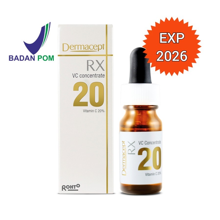 Jual Dermacept RX VC Serum Vitamin Vit C 20% 10mL Brightening Anti ...