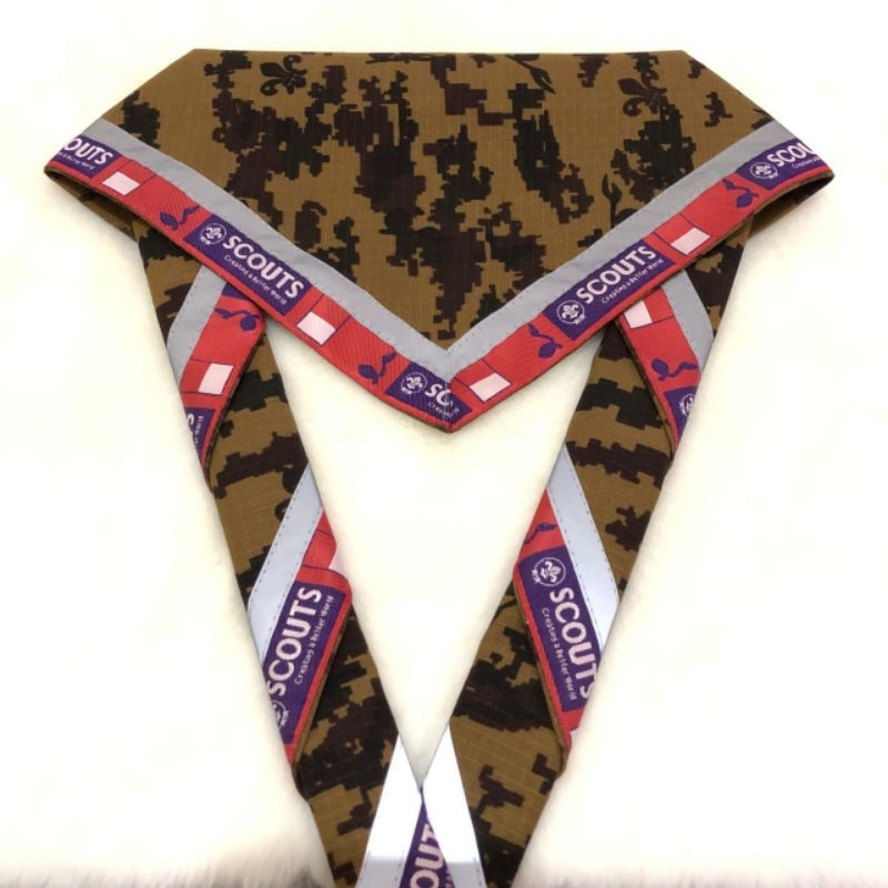 Jual scraf Pramuka | scraf Lis Scout | scraf loreng Pramuka Lis bordir ...