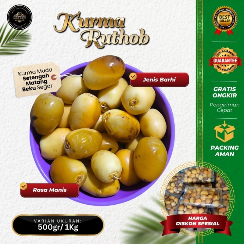 Jual RUTHOB BARHI FROZEN 1 kg FULL DISKON / Ruthob / Kurma Muda ...