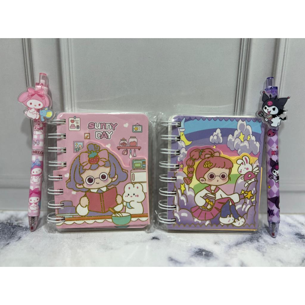 Jual Paket A ( 2 Notebook saku hard cover , 2 bolpen Sanrio ) | Shopee ...