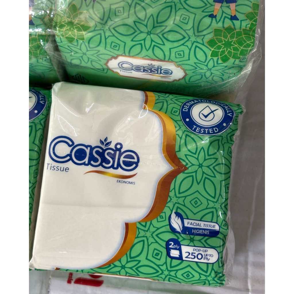 Jual CASSIE TISSUE FACIAL PUTIH 250 PLY TYPE POP UP | Shopee Indonesia