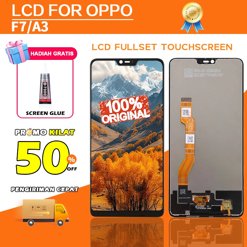 Jual LCD TOUCHSCREEN OPPO F7 / A3 FULLSET COMPLETE | Shopee Indonesia