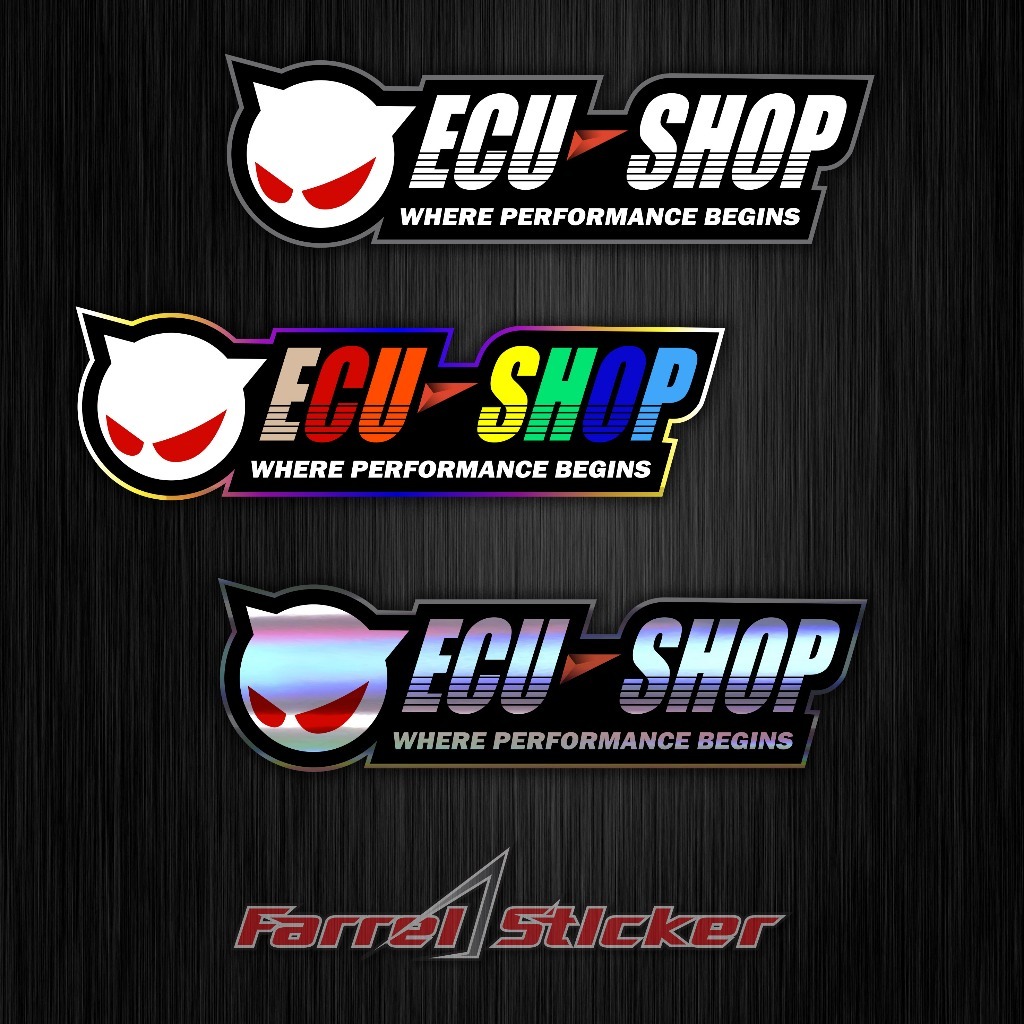 Jual STICKER ECU-SHOP STIKER ECU SHOP | Shopee Indonesia