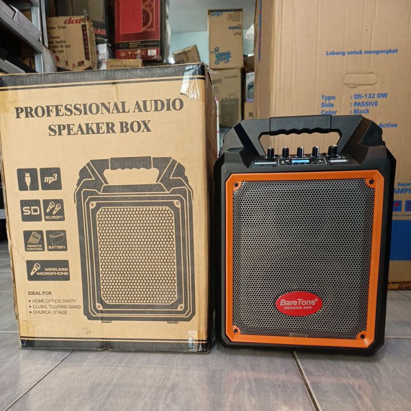 Jual speaker portable Baretone max 06m/speaker Baretone 6 inch | Shopee ...