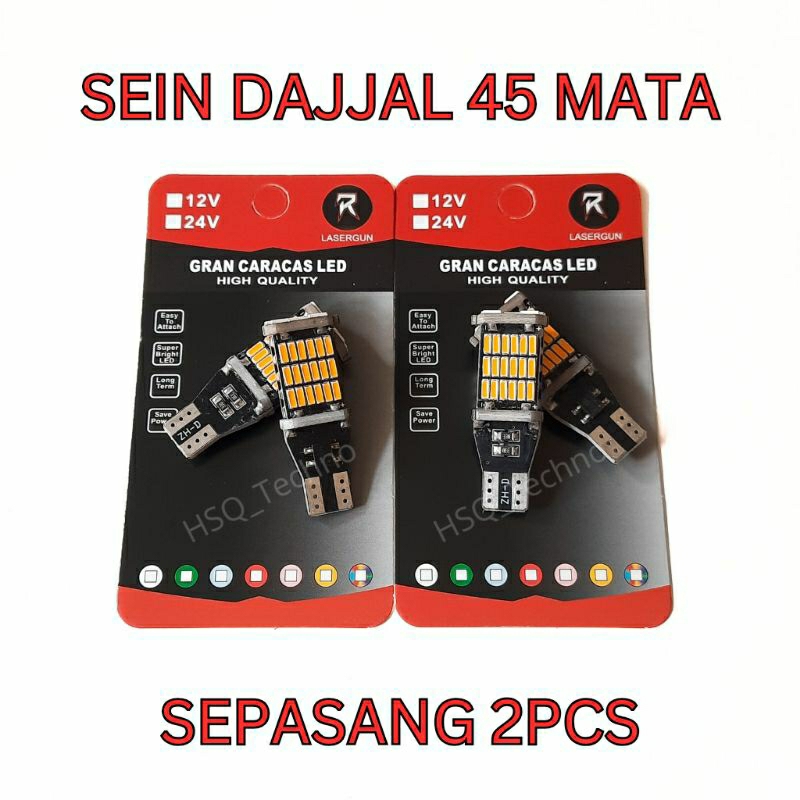 Jual Lampu led senja T10 T15 W16W Lampu Sein Dajjal Lampu Senja 45 Mata Superbright | Shopee ...