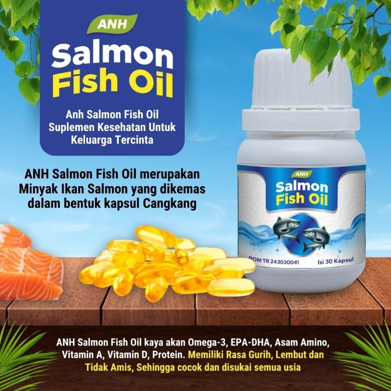 Jual Salmon Fish Oil Isi 30 Kapsul Anh Salmon Fish Oil suplemen ...