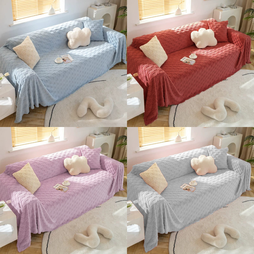 Jual Selimut Cover Sofa / Sarung Sofa Dengan Tampilan Warna Elegant & Aesthetic New Arrival ...