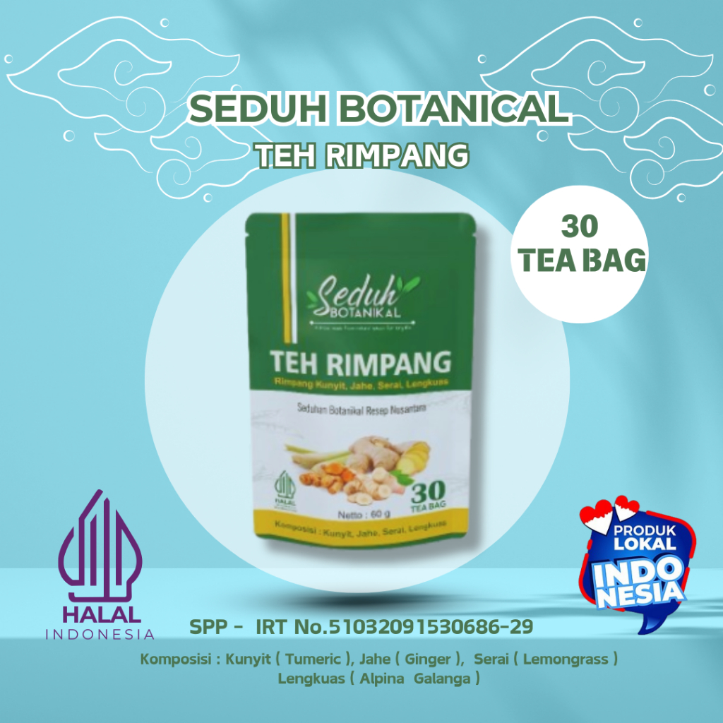 Jual Teh Rimpang Seduh Botanikal | Teh Celup Rimpang JSR | Teh Kunyit ...