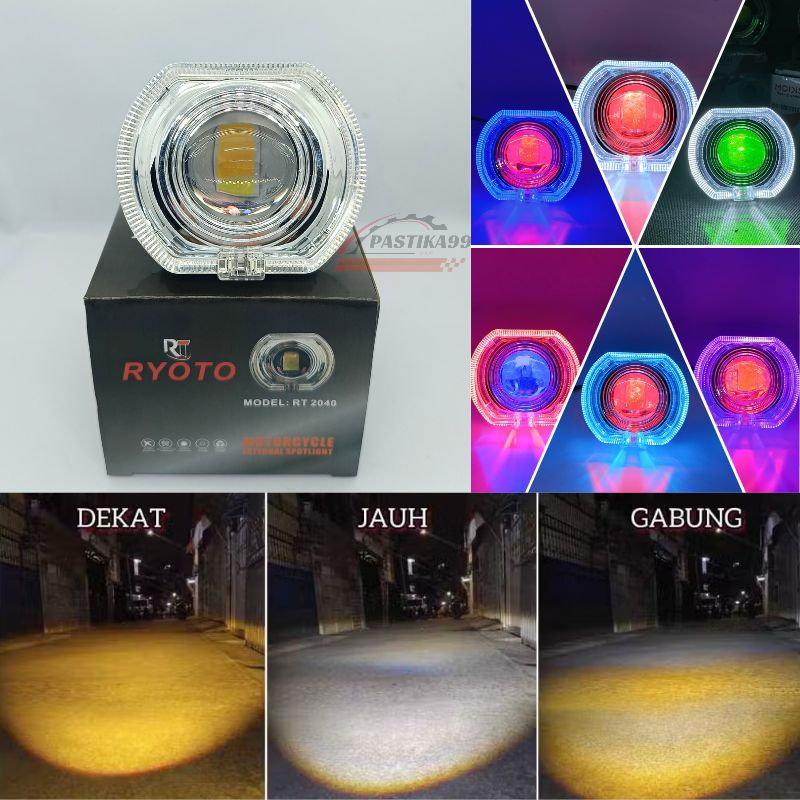 Jual Lampu depan ala ala biled projie 4,5 inch cut off Led high low 40 ...