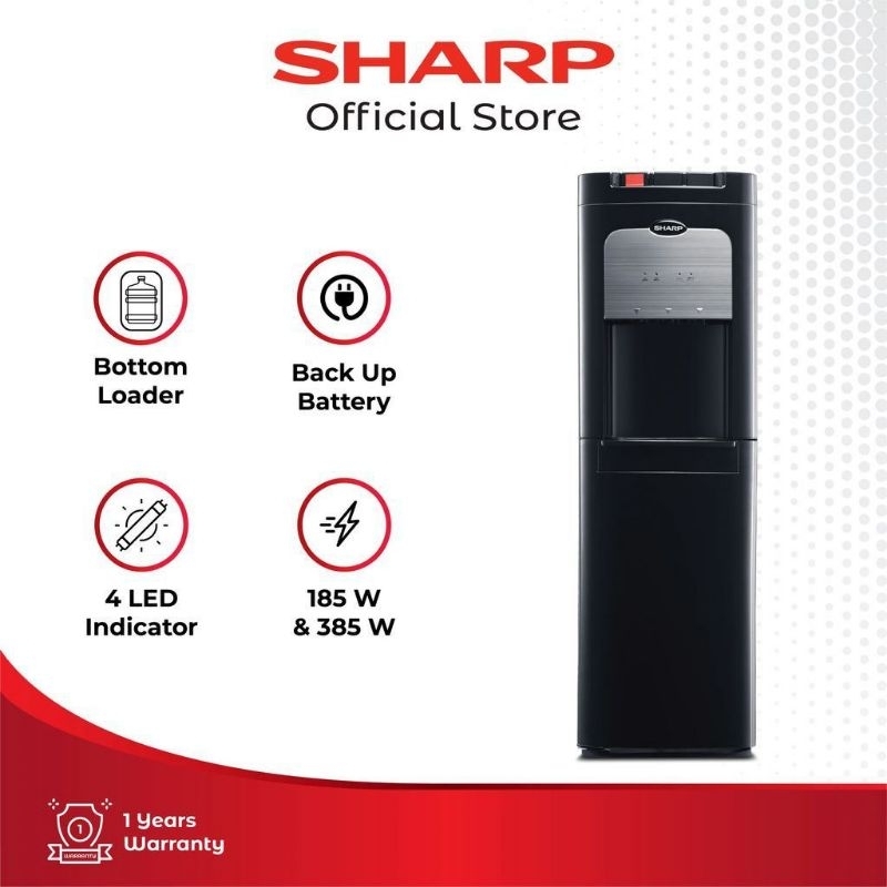 Jual SHARP Bottom Loading Water Dispenser Galon Bawah SWD-80-EHL-BK SWD ...