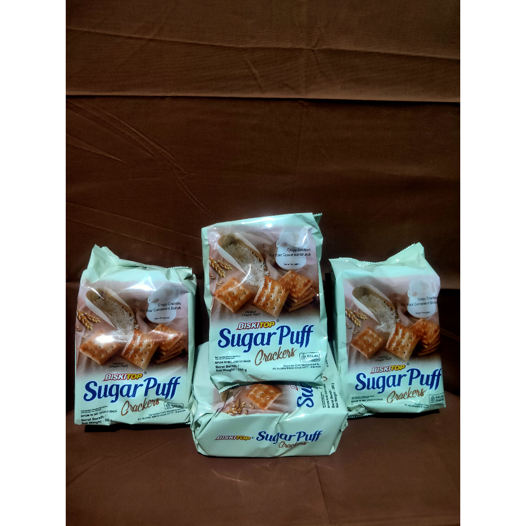 Jual Sugar Puff 280 gram Biskitop 1 Dus isi 12 Pack / Jajanan Parcel ...