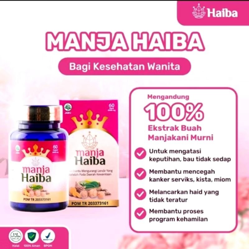 Jual Manja Haiba | Menghilangkan Keputihan | Mengobati Kista | Memperlancar Haid | Menghilangkan ...