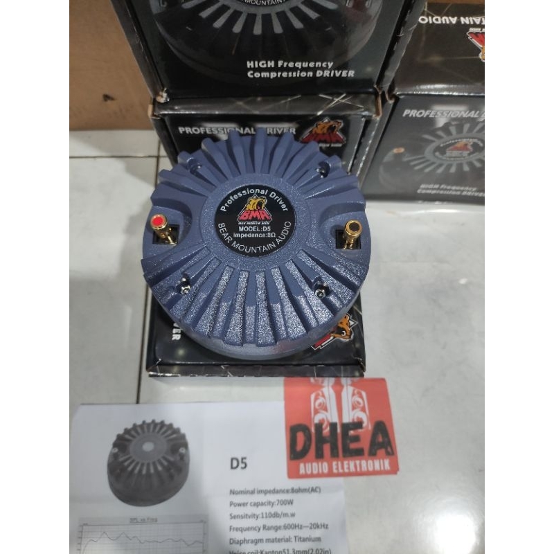 Jual Driver Tweeter BMA D5 Twetter BMA D5 Original VC 2 inchi 700 Watt Model Drat Bisa Spool ...