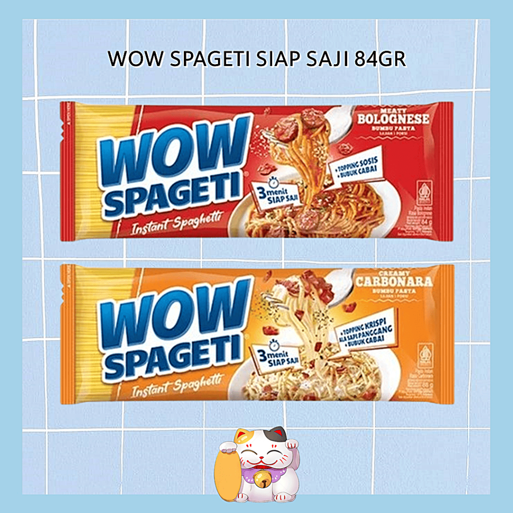 Jual WOW Spageti Instant Spaghetti 84gr / Pasta Instan | Shopee Indonesia