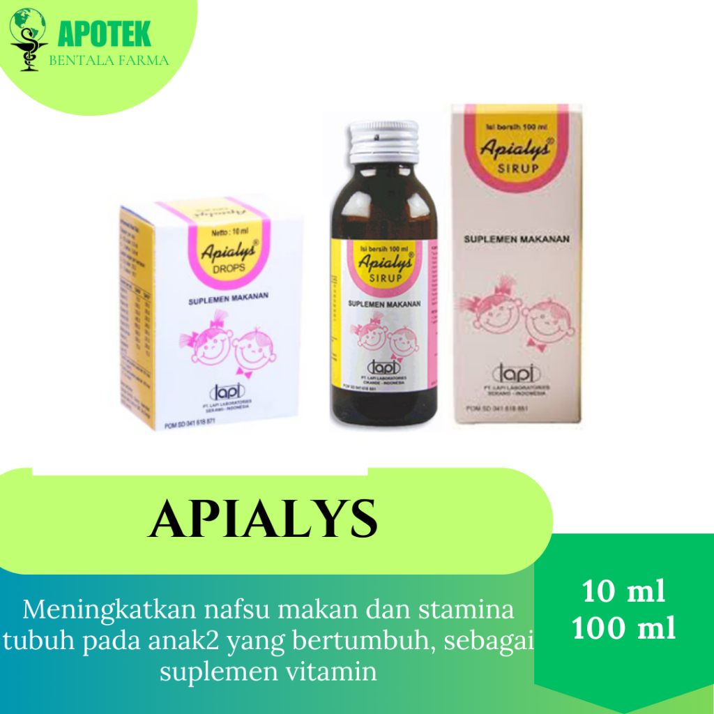 Jual Apialys Drops 10ml Syrup 100ml | Shopee Indonesia