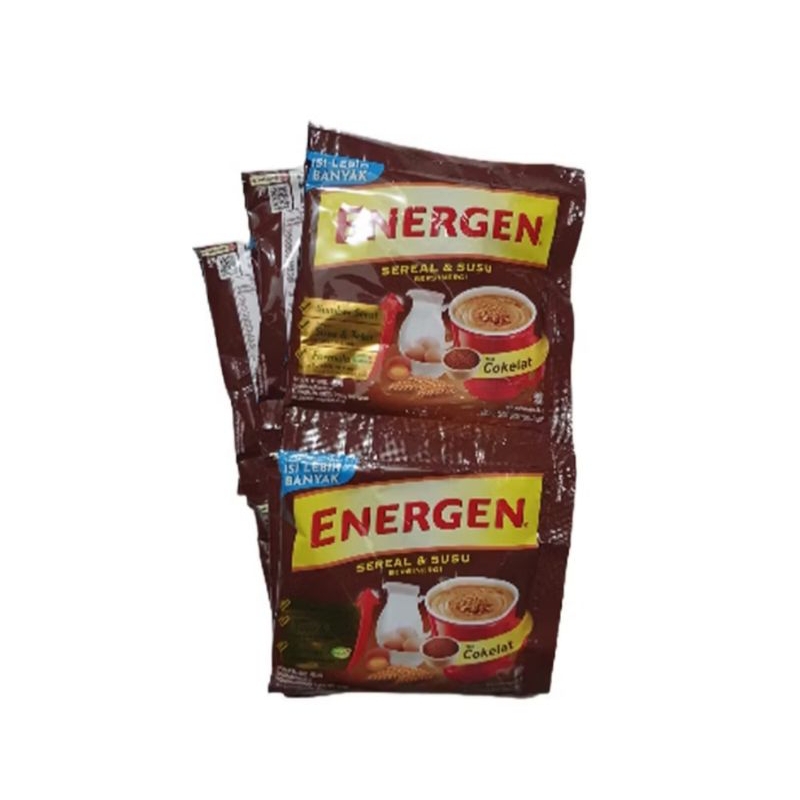 Jual ENERGEN MINUMAN SEREAL RASA COKLAT, VANILA, KACANG HIJAU, JAHE 1 ...