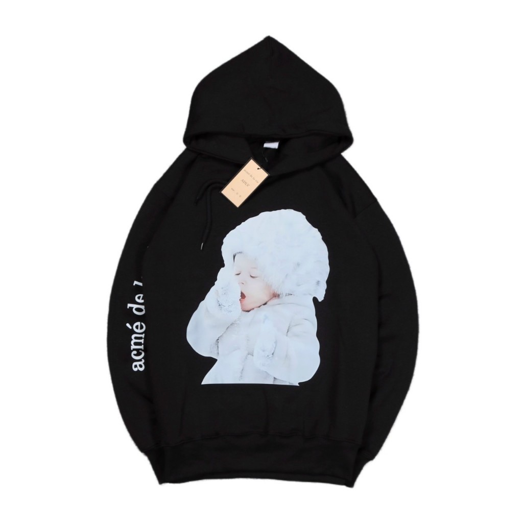 Jual JAKET HOODIE SWEATER ADLV HOAM SHERPA BLACK | Shopee Indonesia