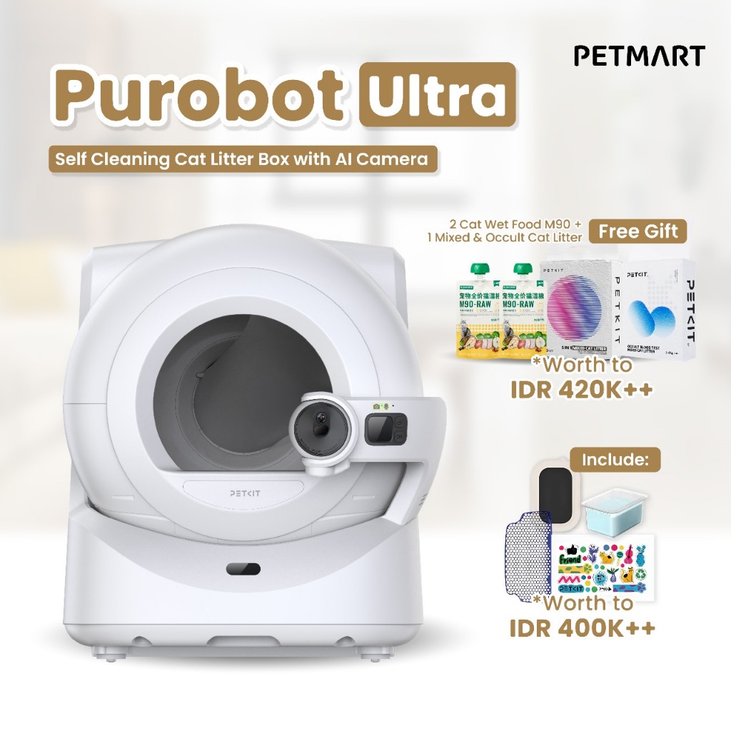 Jual PETKIT Purobot Ultra Smart Self Cleaning Cat Litter Box | Shopee ...