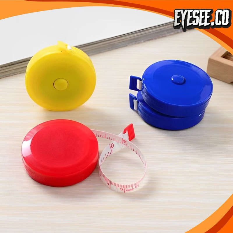 Jual Meteran Gulung Mini Roll Otomatis 150cm Meteran Kain Gulung Alat ...