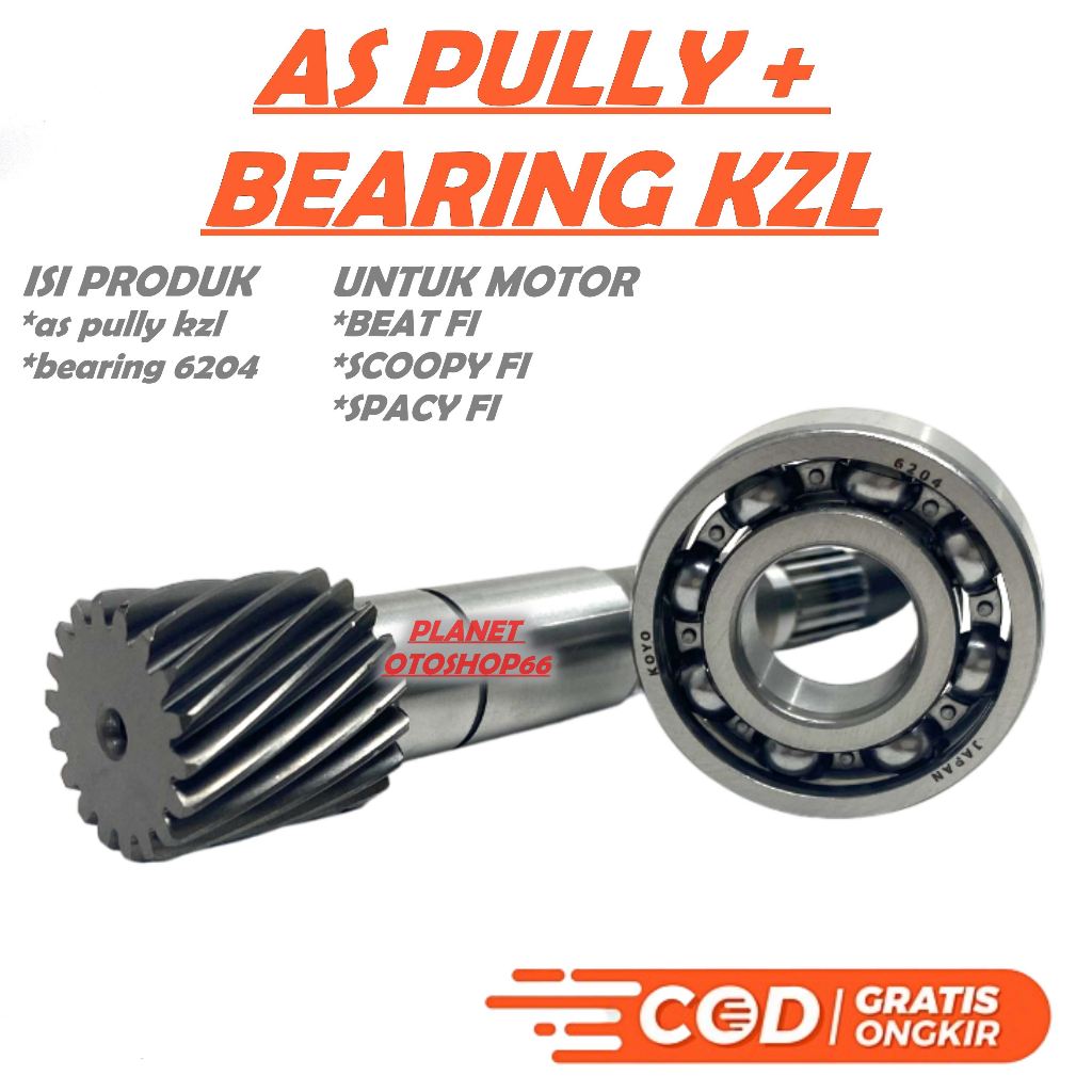 Jual PAKET AS PULLY BEAT FI + BEARING AS PULLY 6204 BEAT FI SCOOPY FI ...