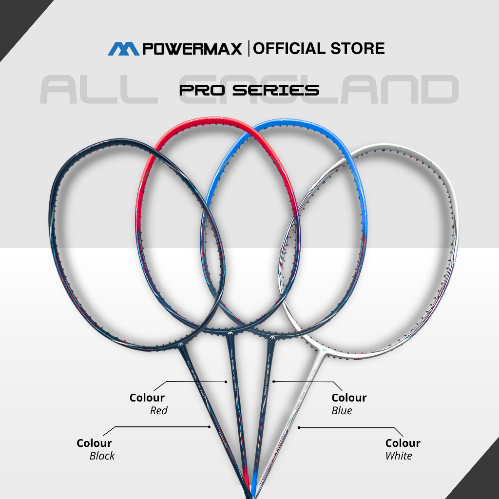 Jual POWER MAX Raket Badminton ALL ENGLAND PRO Original Professional ...