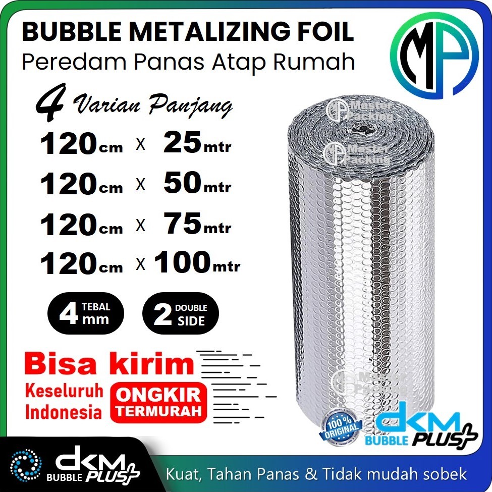 Jual Peredam Panas Atap Bubble Insulation Foil Roll 120cm x 25meter x ...