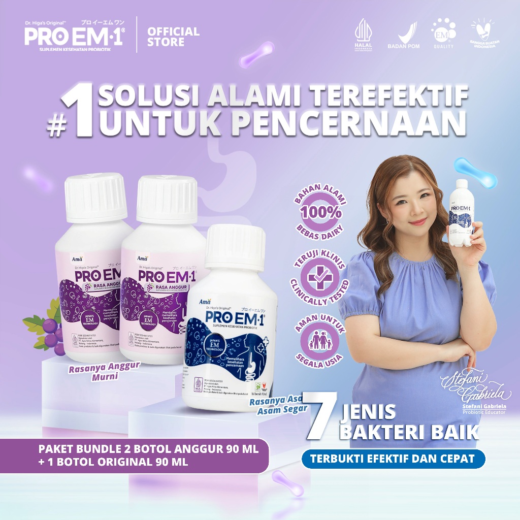 Jual PRO EM1 Paket 2 Botol Rasa Anggur 90ml dan 1 Botol Original 90ml ...