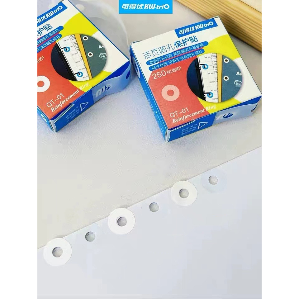 Jual Sticker Pelindung Lubang Kertas Binder Reinforcement Ring Sticker ...