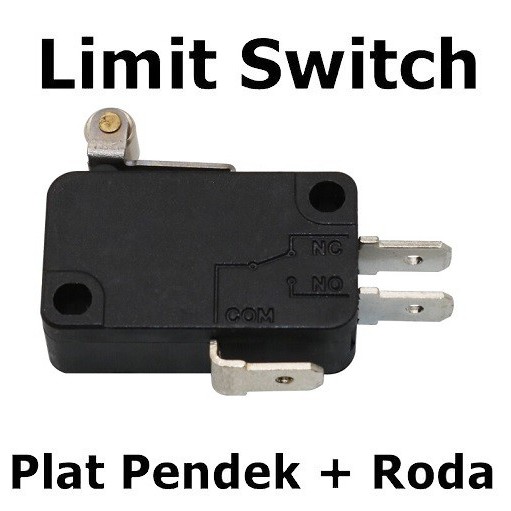 Jual Saklar Otomatis - Micro / Limit Switch Plus Roda Plus Plat Pendek | Shopee Indonesia