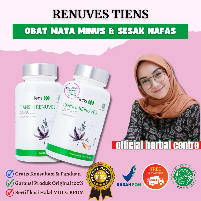 Jual TIENS RENUVES CAPSULES Suplemen Mata Minus Silinder Dan Nutrisi ...