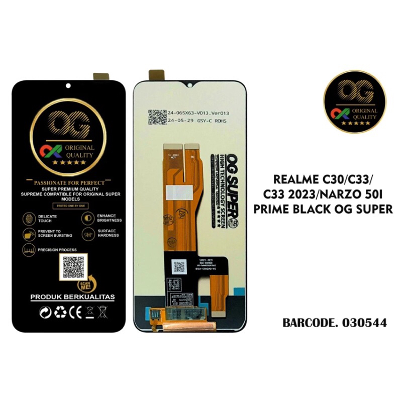 Jual LCD+TC FULLSET ORIGINAL 1:1 REALME C30/C33/C33 2023/NARZO 50i ...